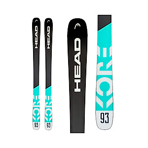 HEAD Women's Kore 93 W Graphene Grey/Blue Freeride All-Mountain Skis, Size: 153