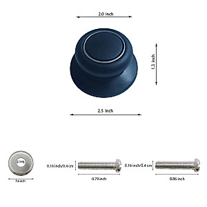 2 Pack Pot Lid Top Replacement Knob -Heat Resistant, Bakelite Kitchen Pot Lid Handle, Replacement Holding Handle Knobs for Casserole Kettle Cover Glass Saucepan Lid Pot-Black