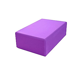 ARTIBETTER Yoga Accessories Yoga Block Pilates Bricks Foam Block Brick Exercises High Density EVA Support Yoga Brick Deepen Poses Fitness Gym (Purple) Exercise Accessories
