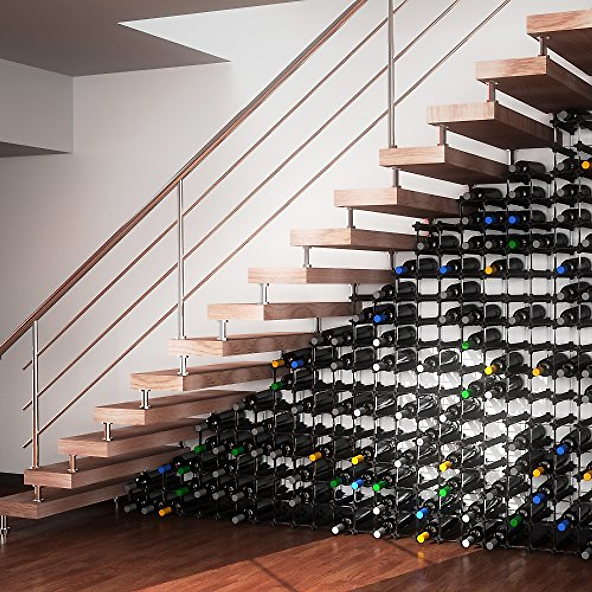 Nook Wine Rack Small Kit 9 - Bottle Rack with Modular System - Practical Wine Rack Bottle Holder