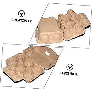 SECFOU Egg Bulk Carton Travel Containers 20pcs Box Egg Carton Pulp Eggs Egg Cartons Egg Carton Trays