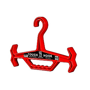 Tough Hook Original Hanger Max Pack Set of 4 | 2 Blue and 2 Red |USA Made | Multi Pack