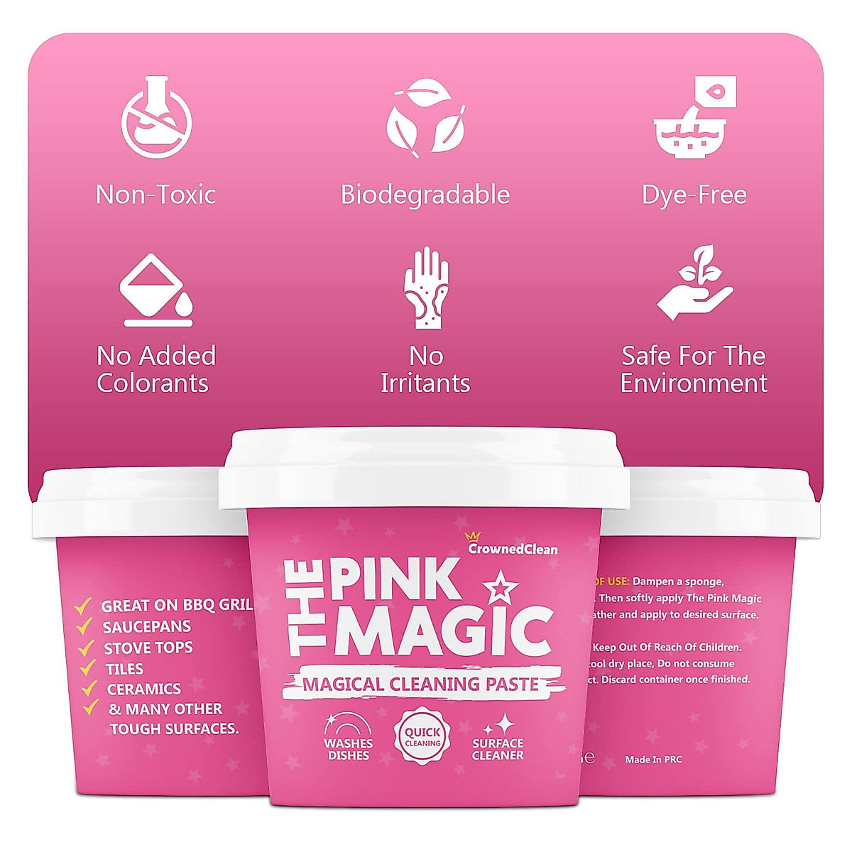 Natural All Purpose Cleaning Power Paste, Deep Cleaning Supplies, Household Scrub Paste Cleaner For Kitchen And Bathroom and other surfaces