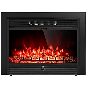 Topment 28.5" Recessed Electric Fireplace, Freestanding Fireplace Insert with Touch Screen Control Panel, Remote Control, Over-Heating Protection, 750-1500W Recessed in-Wall Heater with Timer