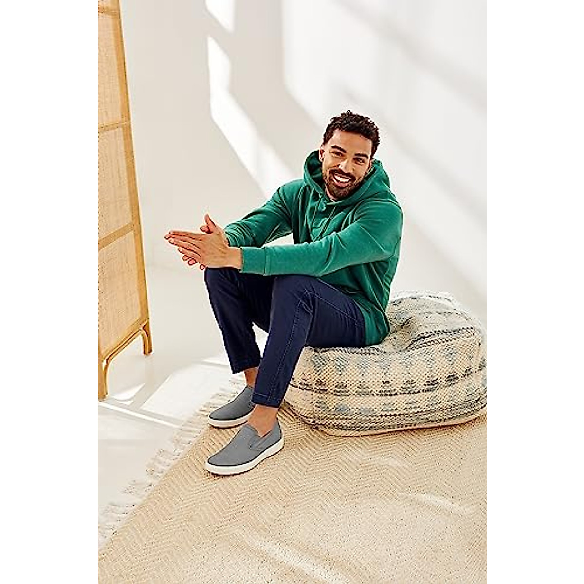 ECCO Men's Soft 7 Slip ON 2.0 Sneaker, Wild Dove Nubuck/Lion Perforated, 10-10.5