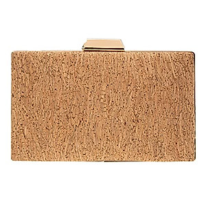 Cork Box Clutch, Gold1