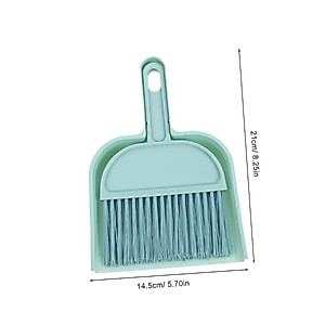 Gatuida 1 Set of Mini Broom and Dustpan Set for Desktop Handheld Broom and Dust Pan for Classroom Cleaning Small Dust Pan and Brush Set Compact Broom and Dustpan Set for Camping