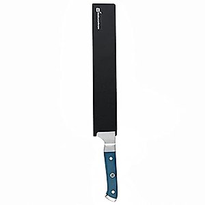 Restaurantware Sensei 12 x 2 Inch Knife Sleeve, 1 BPA-Free Knife Protector - Fits Chef Knife, Felt Lining, Black Plastic Knife Blade Guard, Durable, Cut-Proof