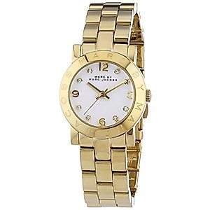 Marc by Marc Jacobs Women's MBM3057 Mini Amy Gold-Tone Stainless Steel Watch with Link Bracelet