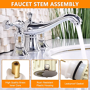 Aiyumise For Delta Faucet Stem Assembly RP25513-2 Pack - Compatible for Most Delta Two Handle Kitchen, Bathroom & Bathtub Faucets - Lasting Replacement Parts for Smooth Water Flow