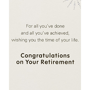 American Greetings Retirement Card (Time of Your Life)