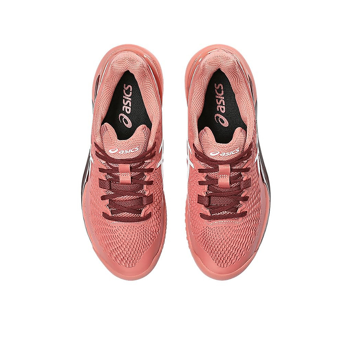 ASICS Women's Gel-Resolution 9 Clay Tennis Shoes, 10.5, Light Garnet/White