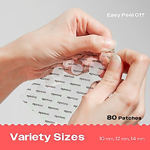 AVARELLE Pimple Patches Double Variety Duo Hydrocolloid Acne Patches, for Blemishes and Zit with Tea Tree Oil, Calendula Oil and Cica Oil for Face, Vegan, Cruelty Free (80 Count + Variety)