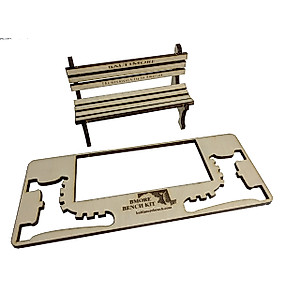 Baltimore Bench Kit Miniature Replica Wood Craft Desk Display