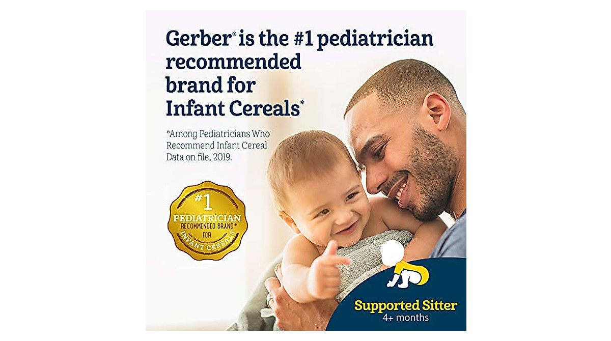 Gerber Baby Cereal 1st Foods with DHA & Probiotics - 8oz Pack of 6