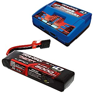 Traxxas E-Maxx Brushless * 5000 mAh 3S 25C 11.1V LiPo Battery & Dual Charger *