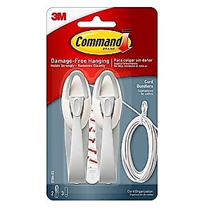 Command Cord Bundlers, White, 3-Pack