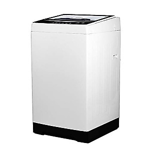 BLACK+DECKER Small Portable Washer, Washing Machine for Household Use, Portable Washer 1.7 Sq. Ft. with 6 Cycles, Transparent Lid & LED Display