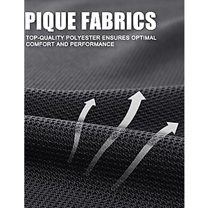 MAGCOMSEN Men's Tactical Shirts Light Golf Shirts Fishing Shirts Pique Polo Shirts Short Sleeve Grey XL