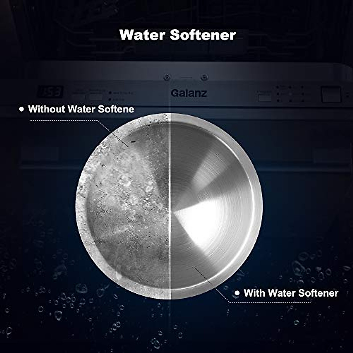 Galanz GLDW09TS2A5A Built in Dishwasher, 9 Place Setting, 18 Inch, 6 Cycles, 3 Options, Stainless Steel