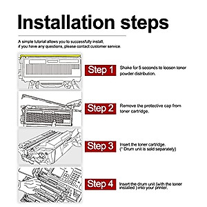 Feromyink Compatible TN360 TN-360 Toner Cartridge Replacement for Brother DCP-7030 7045N HL-2120 2140 2150 2150N MFC-7040 7340 7345DN 7345N 7440 7440N 7840W Printer (Black,3-Pack)
