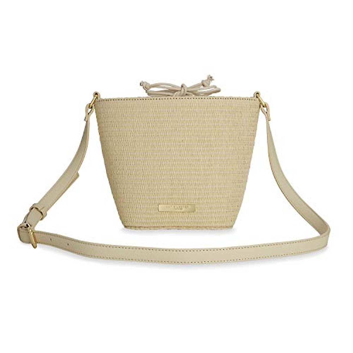 KATIE LOXTON Callie Womens Straw Adjustable Shoulder Strap Cross Body Bag Natural