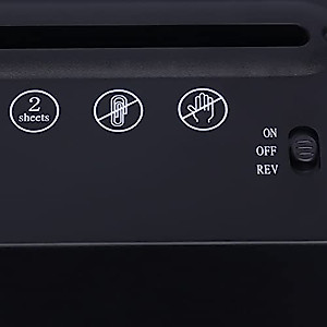 Small Paper Shredder for Home Use USB Portable Mini Paper Shredder Documents Paper Cutting Tool Home Office Desktop Stationery-Black