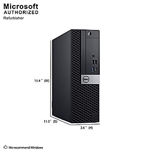 Dell Optiplex 7050 SFF Desktop PC Intel i7-7700 4-Cores 3.60GHz 32GB DDR4 1TB SSD WiFi BT HDMI Duel Monitor Support Windows 10 Pro Excellent Condition(Renewed)