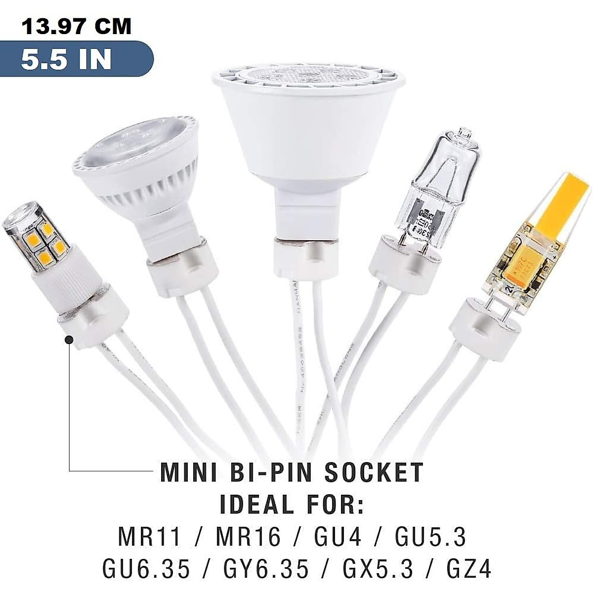 DEMASLED Mini Bi-pin Socket Led Light mr11 mr16 Halogen Bulbs Base lamp gu5.3 g4 gu4 gu5.3 gu6.35 gy6.35 gx5.3 gz4
