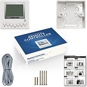 TOOVEM Remote Controller for Digital Humidity, Temperature, Adapt The Humidity Level, for Basement Crawl Space Dehumidifier White