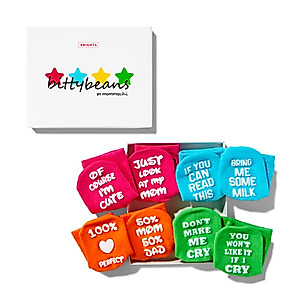 Mommachi Baby Boy Essentials Holiday Gift, Newborn Baby Boy Gifts – Blue Baby Boy Socks 6-12 Months, the Ideal Blue Set Newborn Gifts – 4 Pairs of Baby Boy Socks with Gift Box