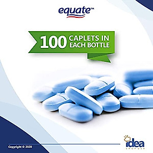 Equate Nighttime Sleep Aid Diphenhydramine HCl Caplets, 25 mg, 100 Ct Bundle with Exclusive "Have a Great Sleep" - Better Idea Guide (2 Items)