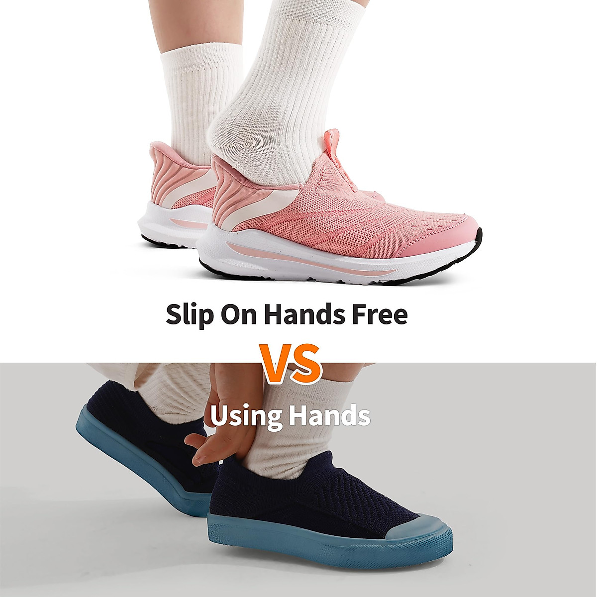 DREAM PAIRS DREAM PAIRS Boys Girls Shoes Kids Tennis Slip on Running Athletic Walking Sneakers for Little/Big Kid Pink Size 2 Little Kid SDRS2334K