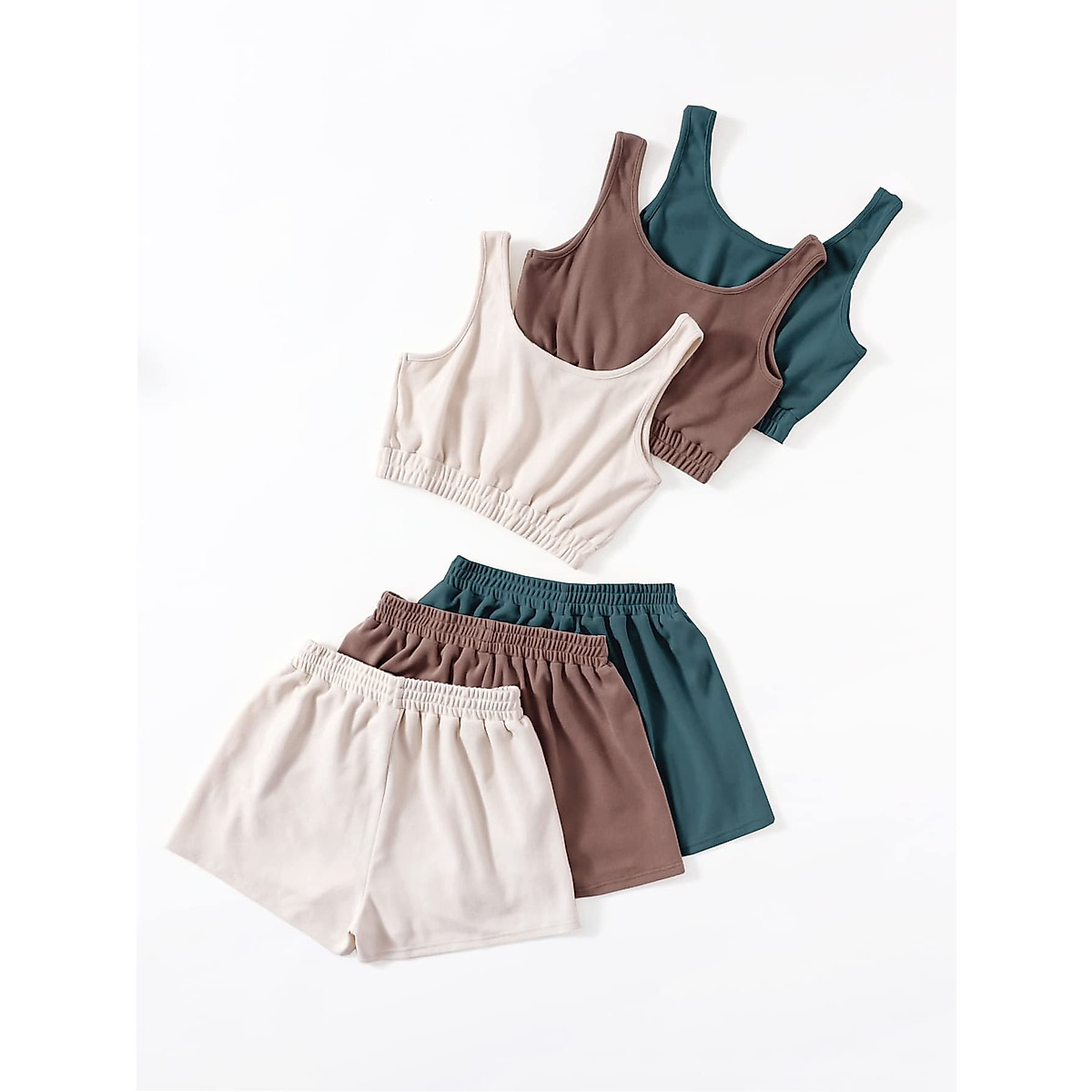 GORGLITTER Vacation Outfits for Women Beach Summer Outfits Going Out Loungewear Set shorts