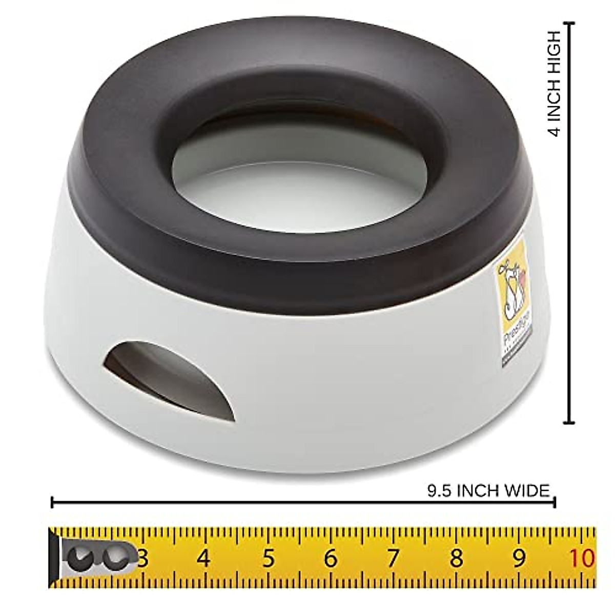 Road Refresher by Prestige Pets, The No-Spill, Slobber Stopper Water Bowl Dispenser, The Neater Dish for Home & Travel, No Messy Splashes, Spilling or Drips for Dogs & Cats