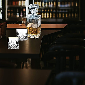 Lorren Home Trends Siena Collection Shot Glass Set with Gold Trim, 4X