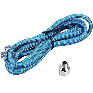 TIMBERTECH Precision Airbrush Professional Dual Action Airbrush ABPST01 with 1/8’’-1/4’’ Adapter, 6ft Airbrush Hose, 0.2/0.3/0.5mm Nozzles and Needles for Painting, Cake Decorating, Tattoo, Models Art