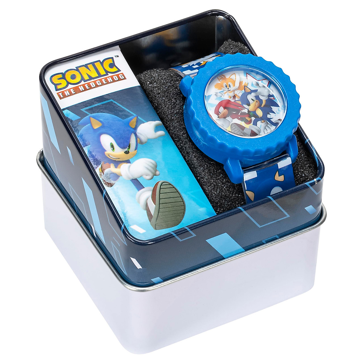 Sonic The Hedgehog Kids Digital Watch – Flashing LED Light-Up Display, Easy-to-Read Time, Adjustable Strap, and Sonic Character Design – Fits Wrists from 5.5" to 8"