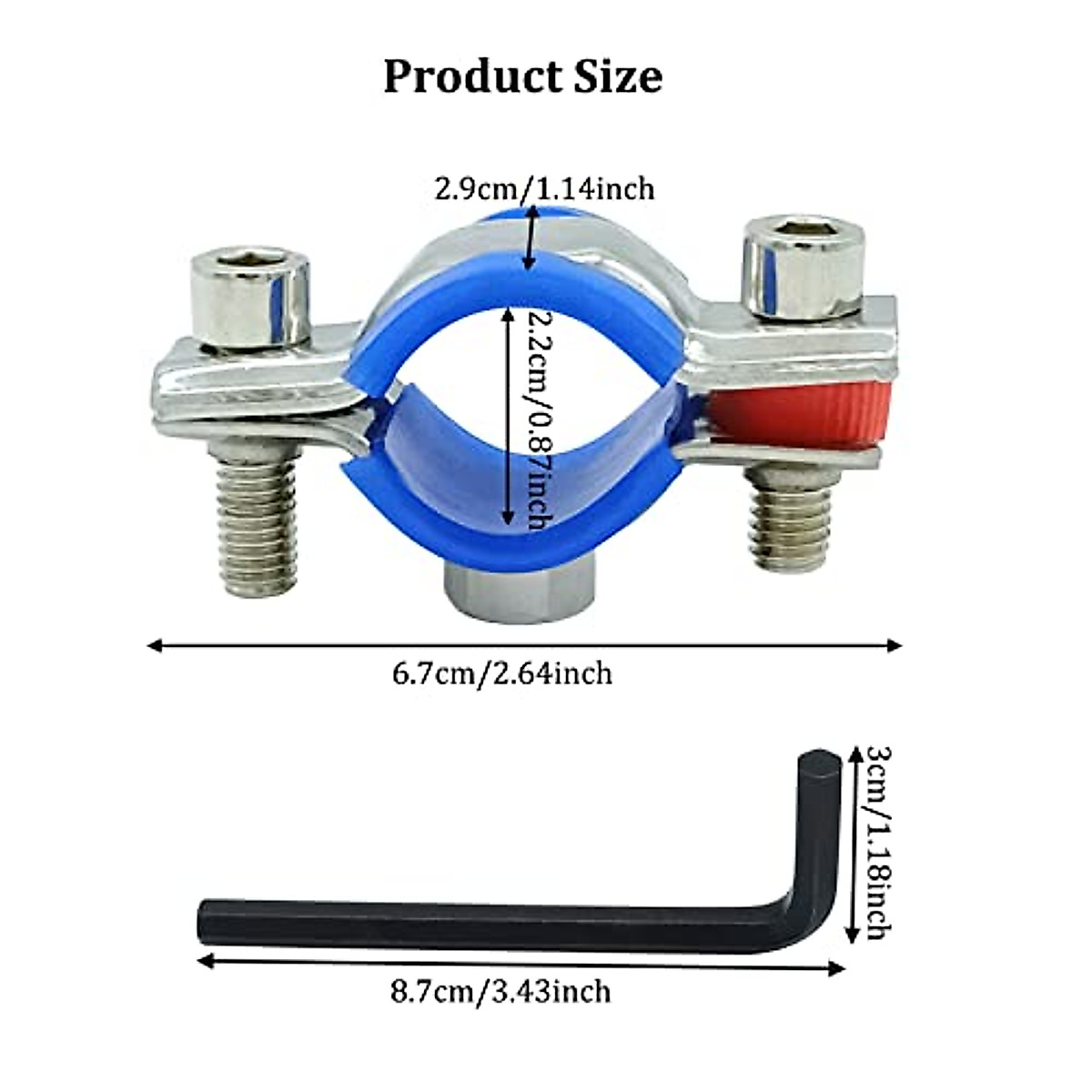 LJZP 3 Pack Fix Sinking Office Chair, Office Chair Saver for Stop Sinking Solid Stainless Steel Adjustable Height Chair Saver Kit with Hexagon Wrench Adjustable Height and Leather Pads Support