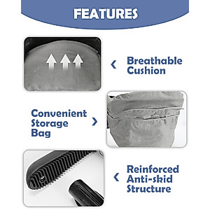 ATHRADIES Hook on High Chair for Baby with Removable Dining Tray,Clip on High Chairs for Babies and Toddlers, High Chair That Attaches to Table, Portable Travel High Chair with Carrying Bag,Grey