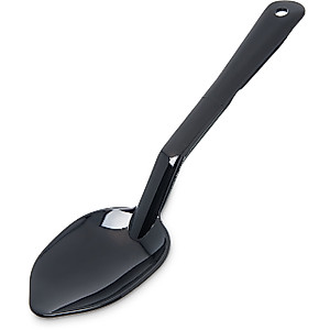 Carlisle FoodService Products 441003 High Heat Solid Plastic Spoon, 11", Black