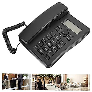 [Corded] Classic Design Landline Telephone for Home and Office - Reliable Desk with Wired Connection - Ideal Business for Clear Communication