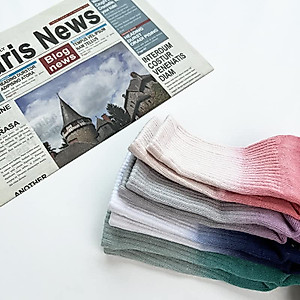 EGEN Dye Tie Yoga Socks for Women Man Novelty Print Non Skid Socks Non Slip Grip for Pilates Barre Ballet Sport (Blue)