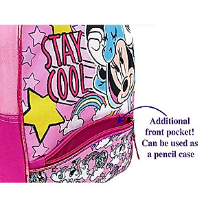 Disney Minnie Mouse Unicorn Pink Toddler Girls Backpack, 12 Inch