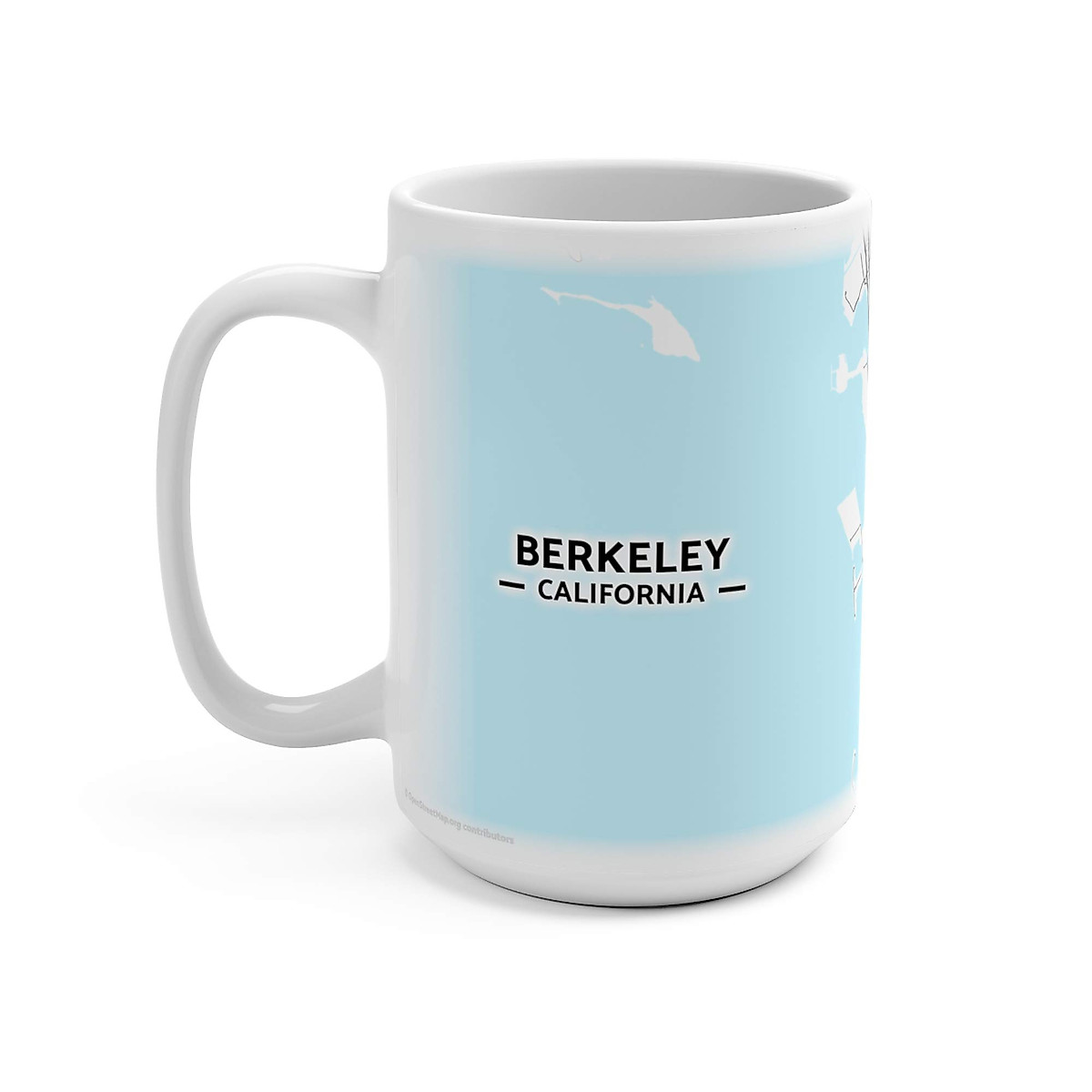 Berkeley, California CA Map Mug (15 oz)