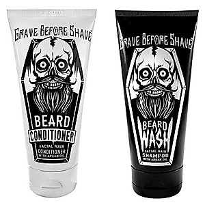 GRAVE BEFORE SHAVE™ Beard Wash & Beard Conditioner Pack