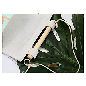 Fabric Wall Hanging Organizer with Three Pockets and Waterproof Lining - Bear Pink