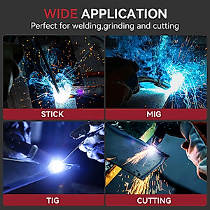 ARCCAPTAIN Welding Helmet Auto Darkening, 3.94"X3.66" Large Viewing Screen True Color Welding Hood with 4 Arc Sensor Solar Powered, Wide Shade 4-5/5-9/9-13 for ARC TIG MIG Welding Helmets for Men