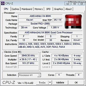 LANCHY AMD Athlon X4 860K CPU Used 4-Core 4-Thread Desktop Processor 3.7 GHz 4M 95W Socket FM2+