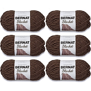 Bernat Blanket Yarn, 5.3oz, 6-Pack (Taupe)